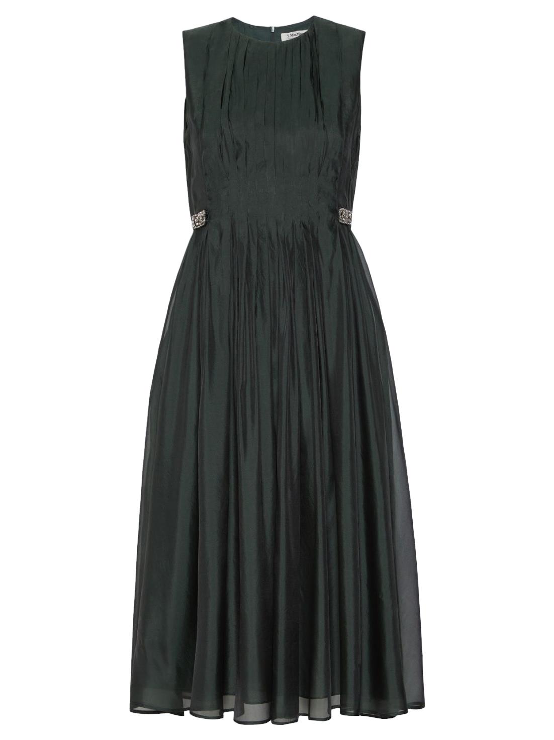 MAX MARA Max Mara Sleeveless Organza Fit-and-Flare Dress